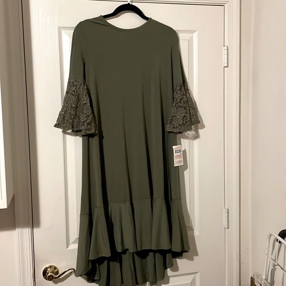 LuLaRoe | Dresses | Nwt Olive Green Lularoe M Maurine Dress | Poshmark